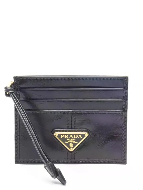 Prada 2020s Soft Lux Card Holder - Black