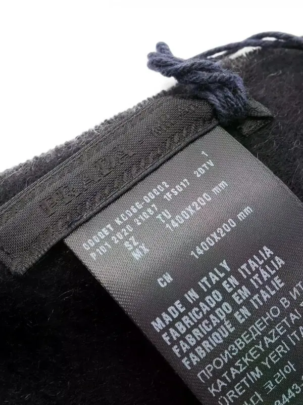 Prada 2010s Embroidered-logo Scarf
