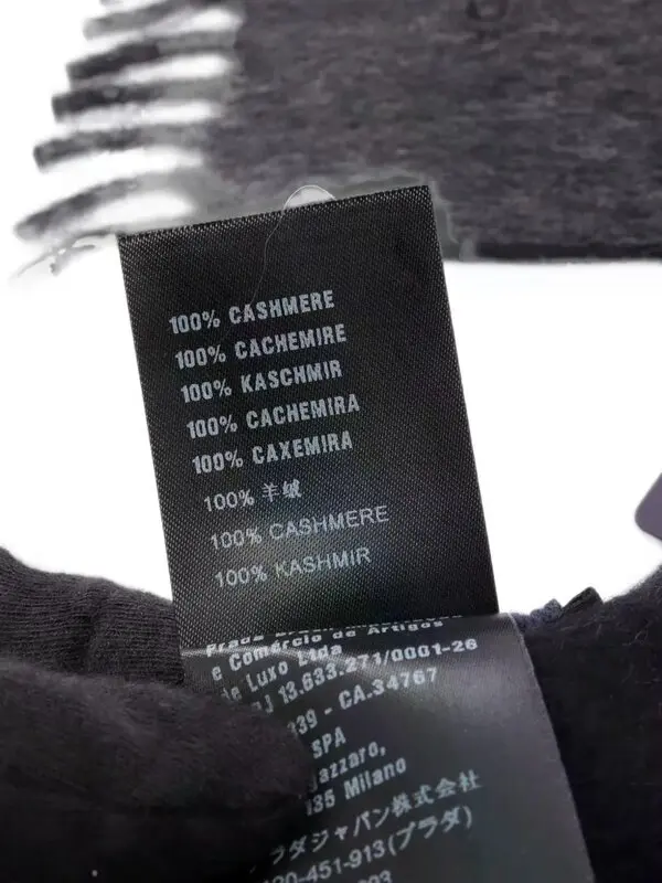 Prada 2010s Embroidered-logo Scarf