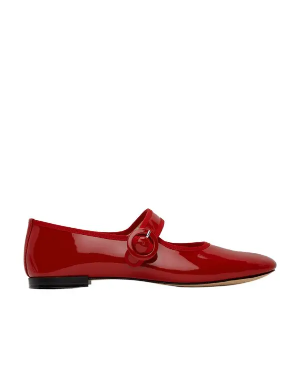 Repetto Georgia Patent-leather Mary Jane Pumps - Red