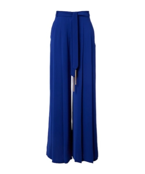 Max Mara Valico Pleated Wide-leg Pants - Blue