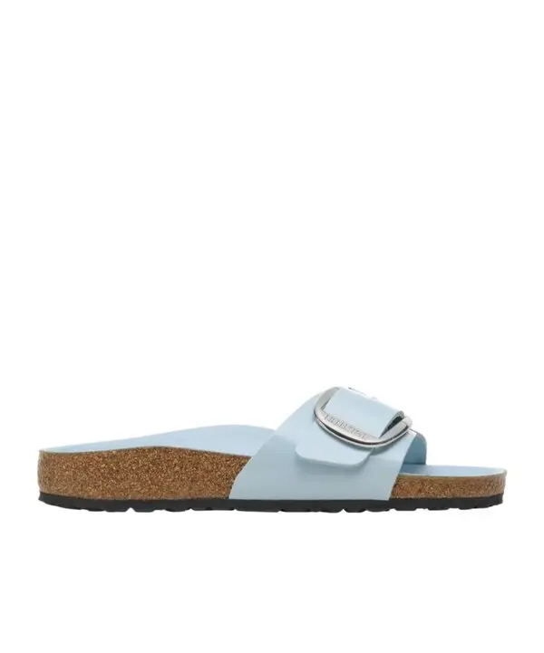 BIRKENSTOCK Buckled Slip-on Slippers - Light Blue