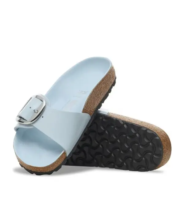 BIRKENSTOCK Buckled Slip-on Slippers - Light Blue