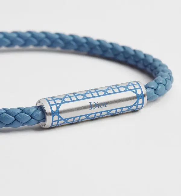 Dior Cannage Woven Leather Bracelet