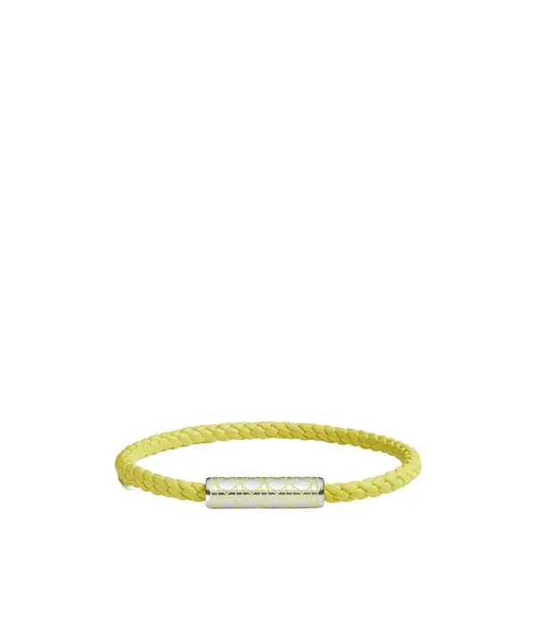 Dior Cannage Woven Leather Bracelet - Yellow