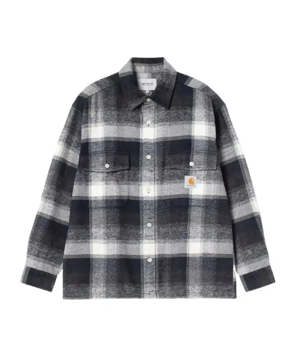 Carhartt Work In Progress Check Pocket Shirt - Deep Navy
