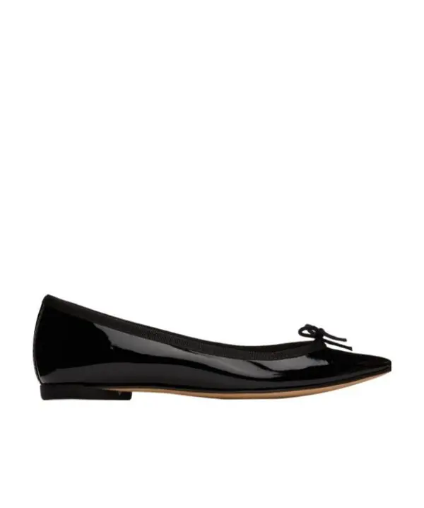 Repetto Logo Ballet Flats - Black