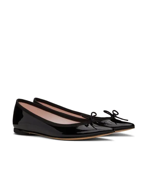Repetto Logo Ballet Flats - Black