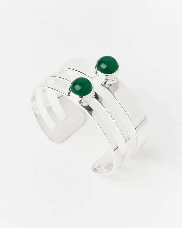 SOPHIE BLAKE Alice Cuff Green Onyx