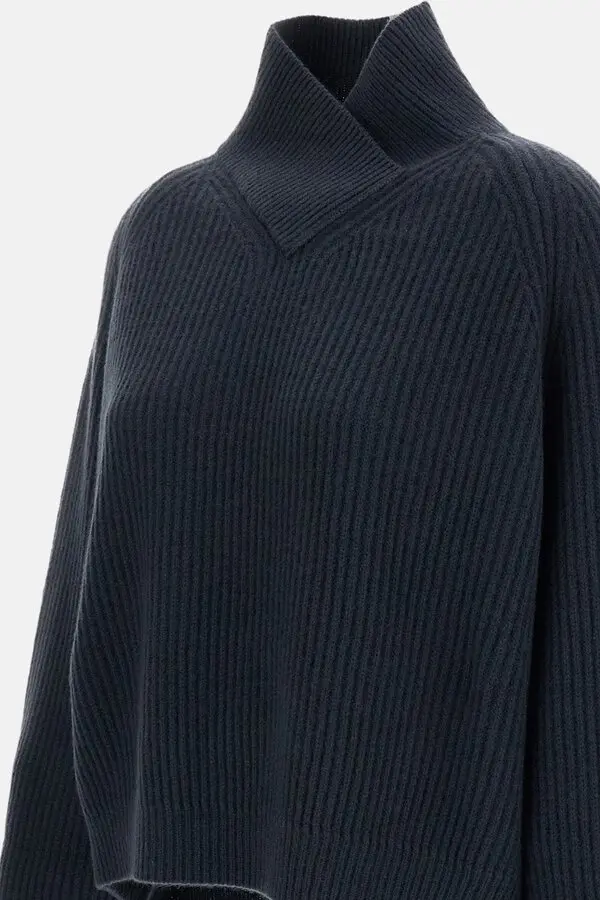 Dusan Maglia Oversize In Puro Cashmere Con Collo Incrociato