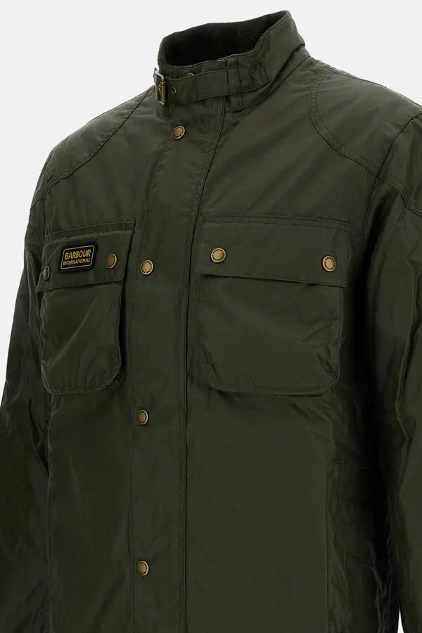 BARBOUR INTERNATIONAL Cerato Waxed Cotton Jacket - Verde