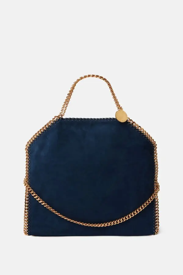 Stella McCartney Falabella 3-chain Suede Tote - Blue