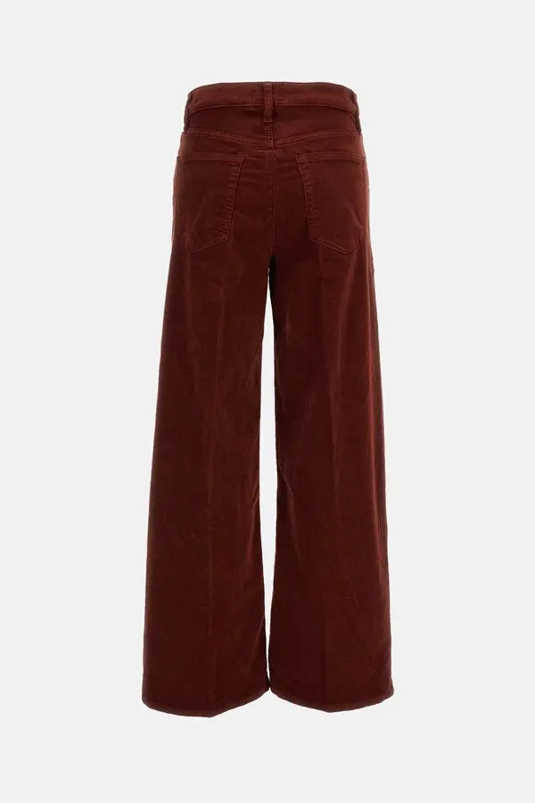 FRAME Le Slim Palazzo Pantaloni In Velluto A Coste