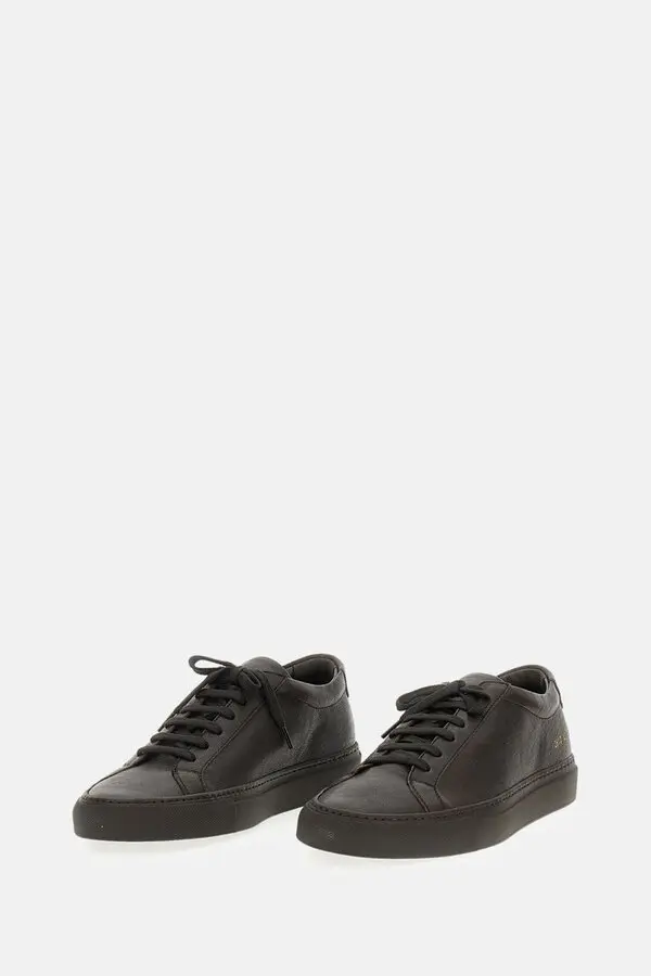 COMMON PROJECTS Achille Premium Leather Lace-up Sneakers - Brown