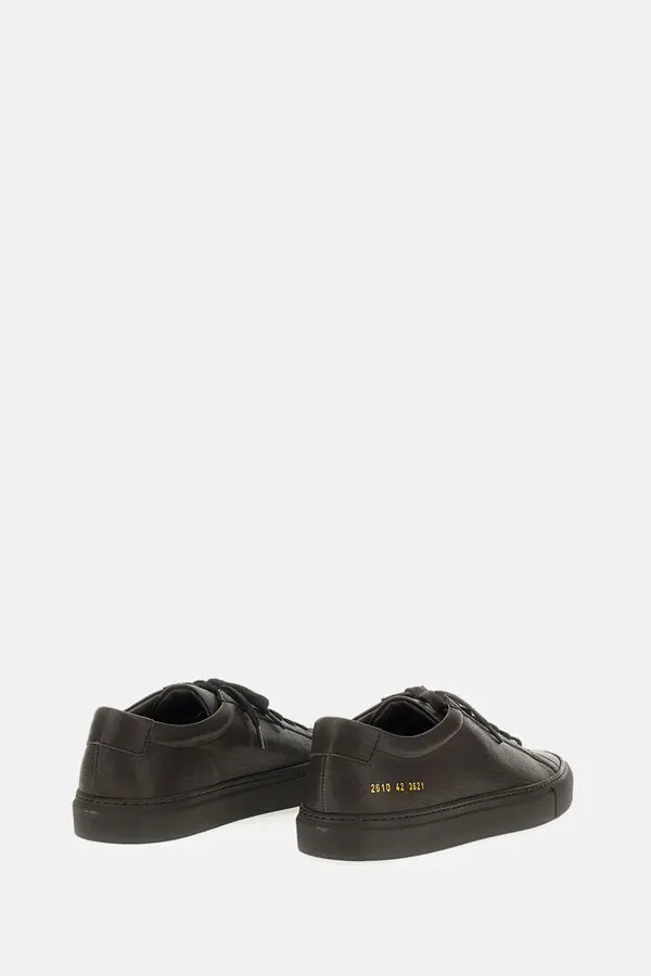 COMMON PROJECTS Achille Premium Leather Lace-up Sneakers - Brown