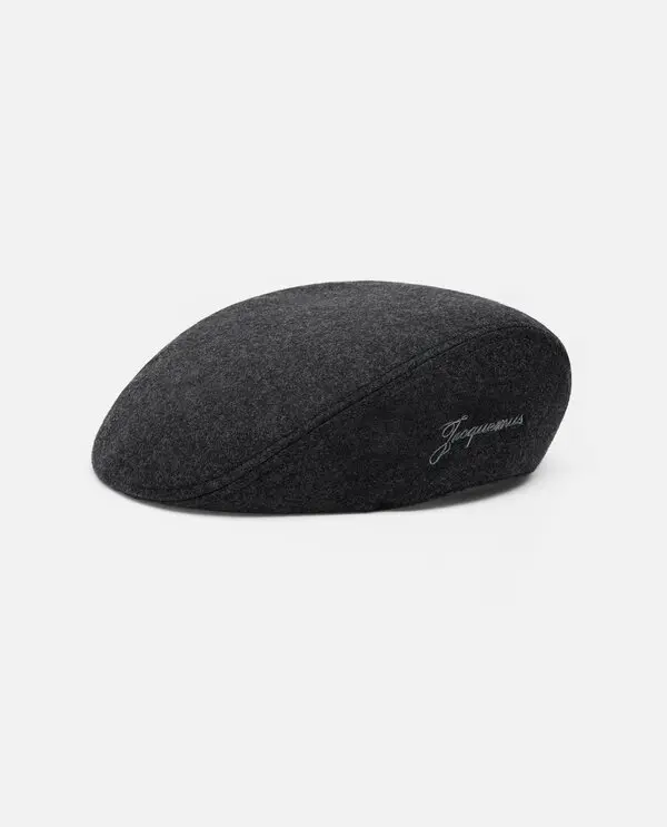 Jacquemus Le Beret Valerie Flat Cap - Grey
