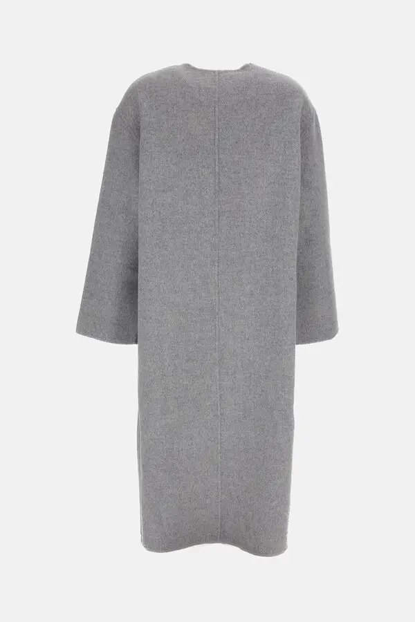 Erdem Cappotto In Doppia Lana Con Stampa Floreale