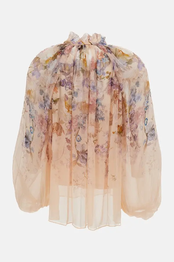 Zimmermann Blusa Con Maniche A Sbuffo Valliant - Rosa