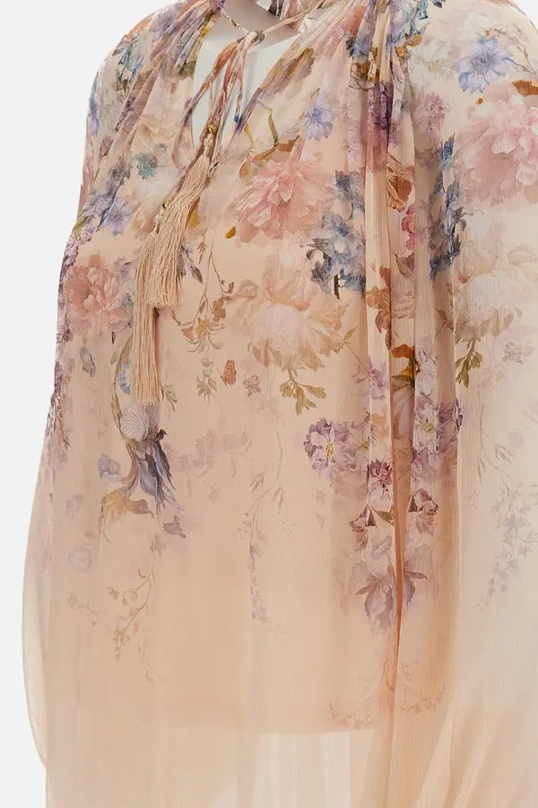 Zimmermann Blusa Con Maniche A Sbuffo Valliant - Rosa