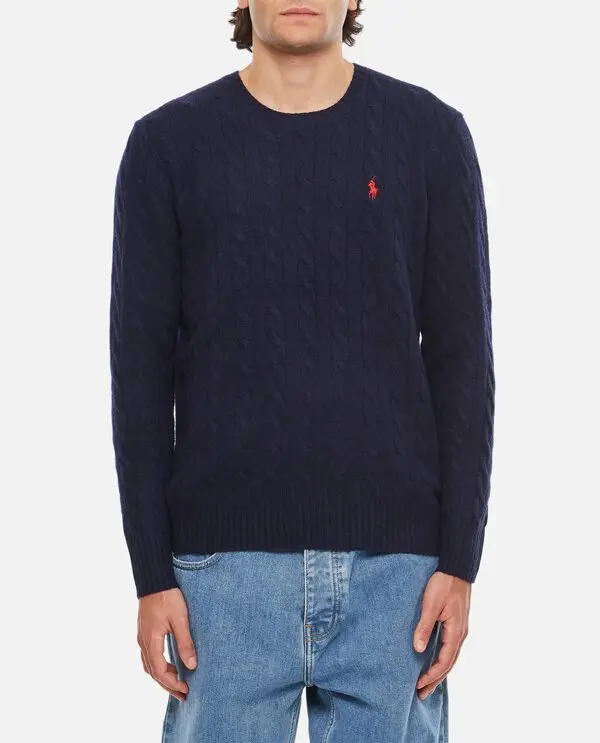 Polo Ralph Lauren Pullover In Maglia Intrecciata