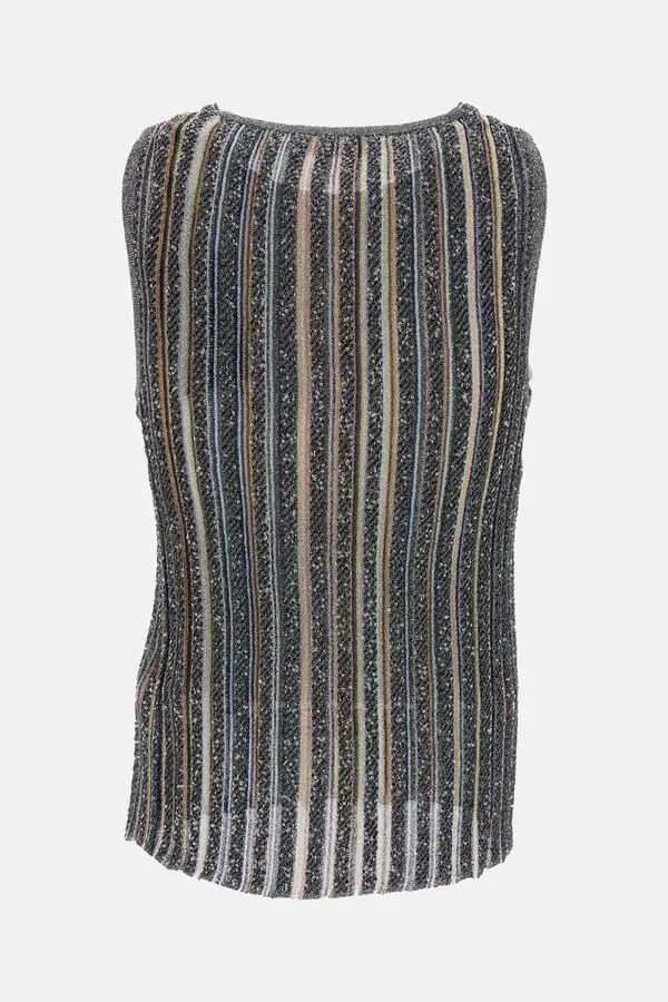Missoni Top A Costine Con Paillettes