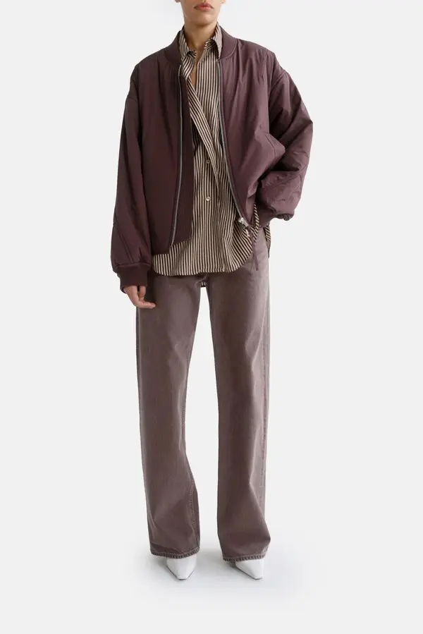 AGOLDE Arc Criss Cross Jeans In Mauvine