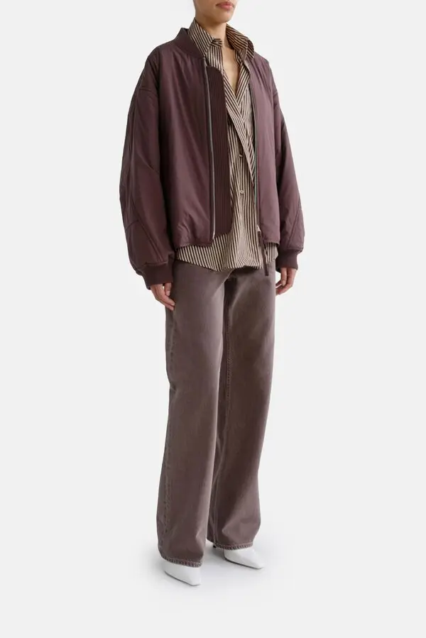 AGOLDE Arc Criss Cross Jeans In Mauvine