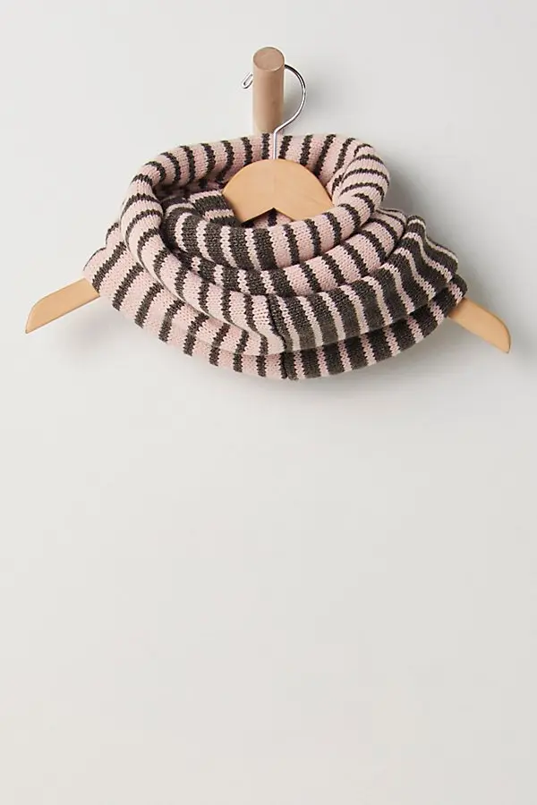 Free People Striped Infinity Snood - Tan Stripes