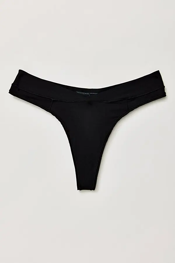UNDERDAYS The Everyday Thong - Black