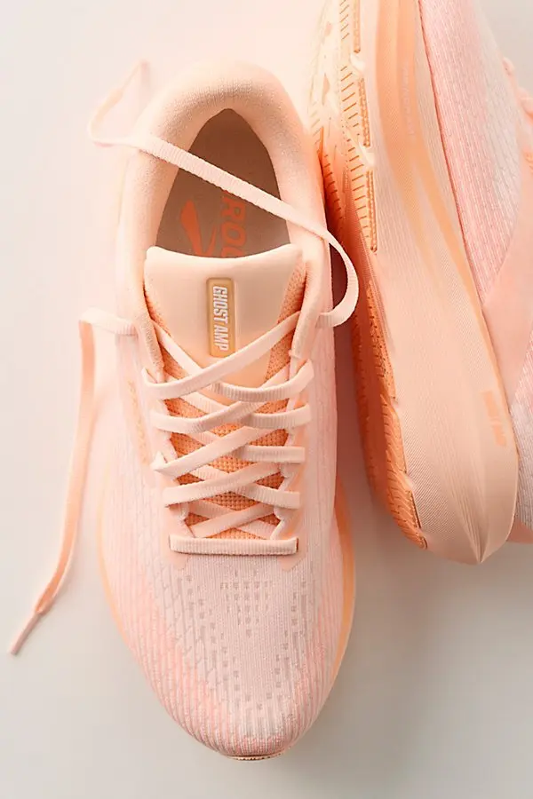 Brooks Ghost Amp Sneakers - Peach/peach/white
