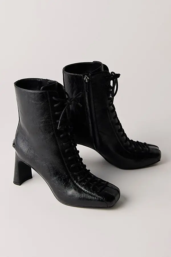 CIRCUS NY BY SAM EDELMAN Kendra Lace-up Boots - Black
