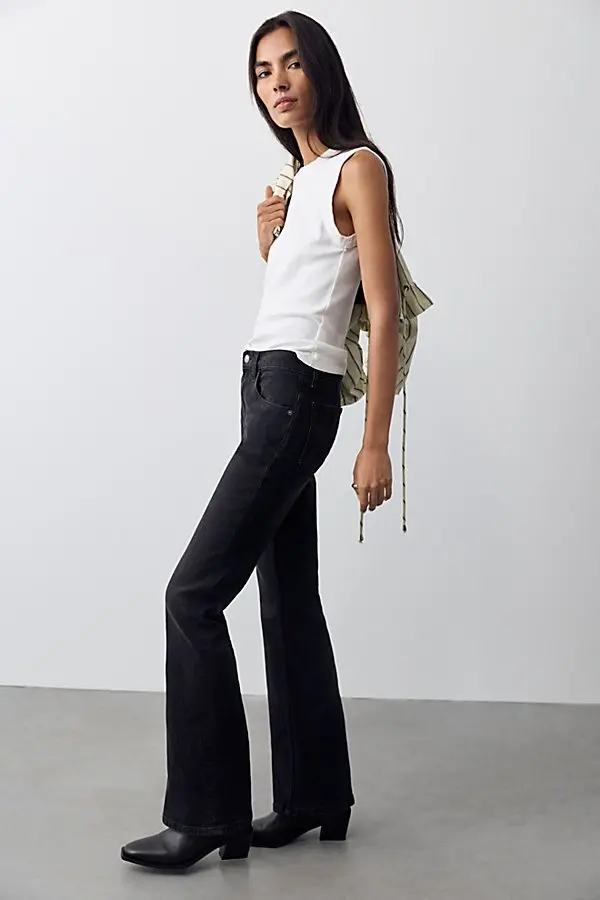 Free People We The Free Monte Low-rise Slim Bootcut Jeans - After Dark