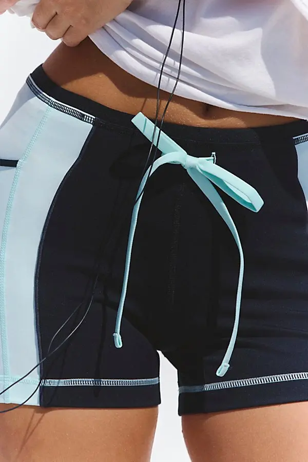 Free People Power Pace Run Shorts - Black Combo