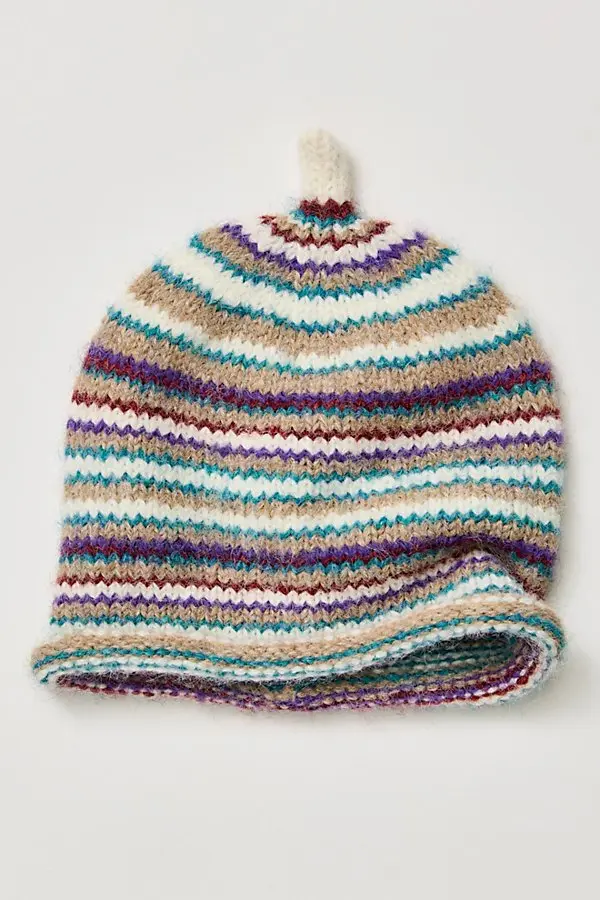 Free People Candy Land Pixie Beanie - Frostline Combo