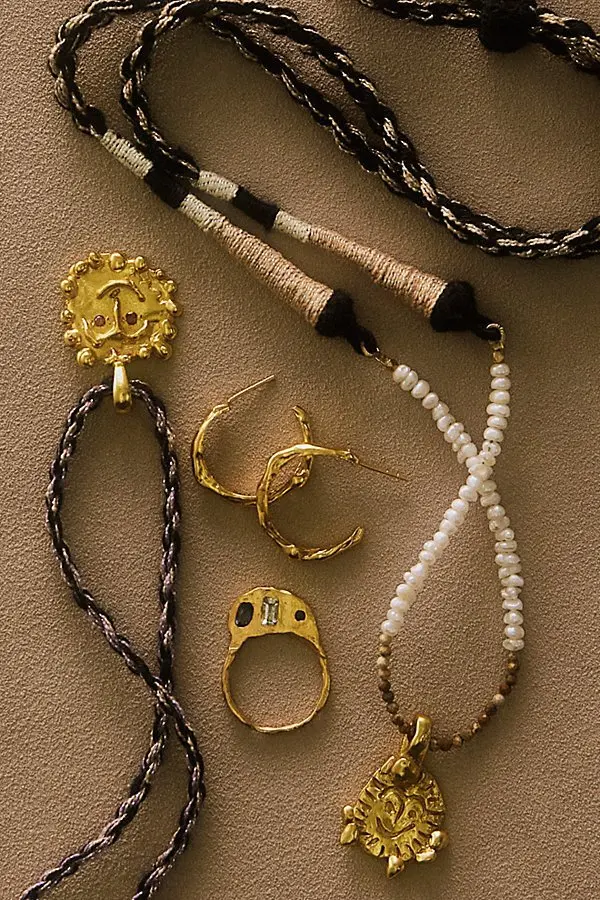 BORNAY Sun Motif Necklace - Gold