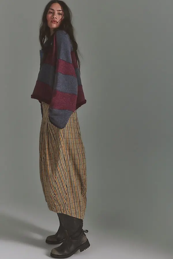 Free People Misty Haze Crop Pull-on Pants - Tan Combo