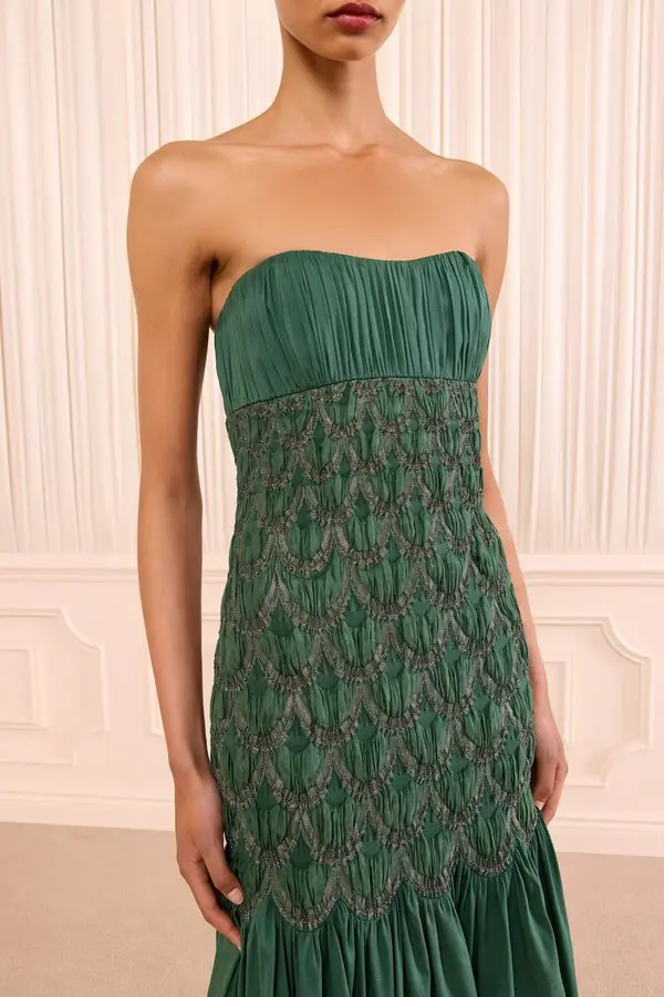 Ulla Johnson Octavine Strapless Silk Gown