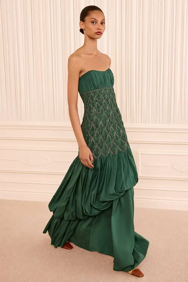 Ulla Johnson Octavine Strapless Silk Gown