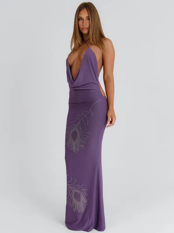 OUTCAST Shaima Maxi Dress Dusty