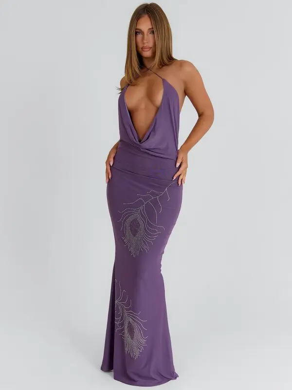 OUTCAST Shaima Maxi Dress Dusty
