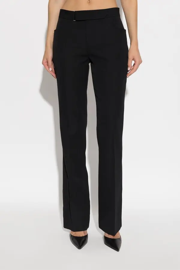 Balmain Wool Trousers With Belt