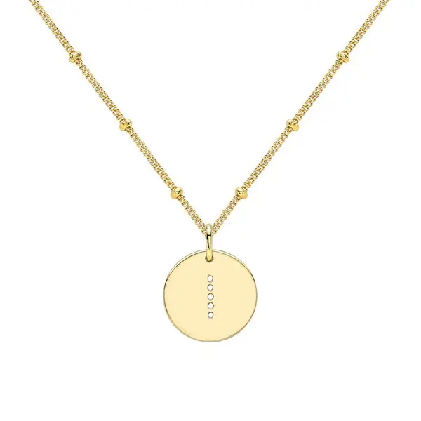 NEOLA DESIGN Alphabet I Necklace