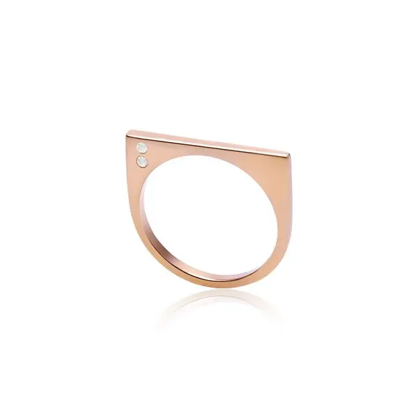 NEOLA DESIGN Minerva Rose Gem Stacking Ring
