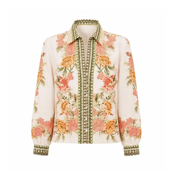 RAISHMA Amani Cream Shirt