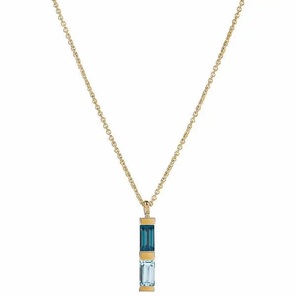 NEOLA DESIGN Necklace London And Blue Topaz Anais - Gold