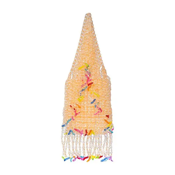 TILLIE BEADS Fringe Mini Shoulder Strap Bead Bag
