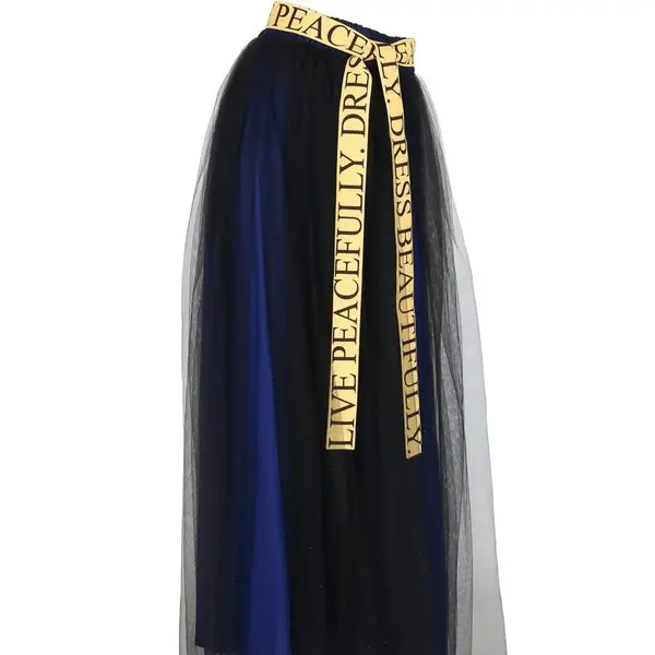 ARSHYS Maxi Skirt With Statement Belt