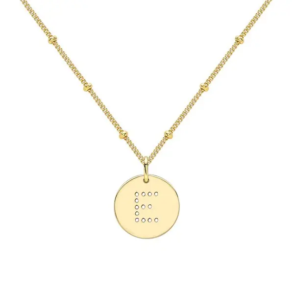 NEOLA DESIGN Alphabet E Necklace