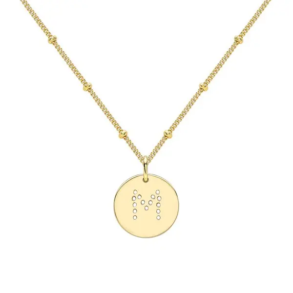 NEOLA DESIGN Alphabet M Necklace