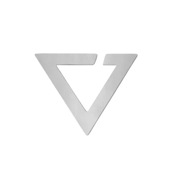 HOTA HOTA JEWELLERY Triangle Earring – Matte - Silver